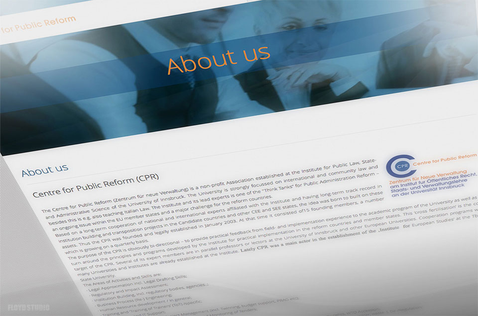 CPR website | Portfolio | FLOYD Studio - Creative Solutions Since 1996